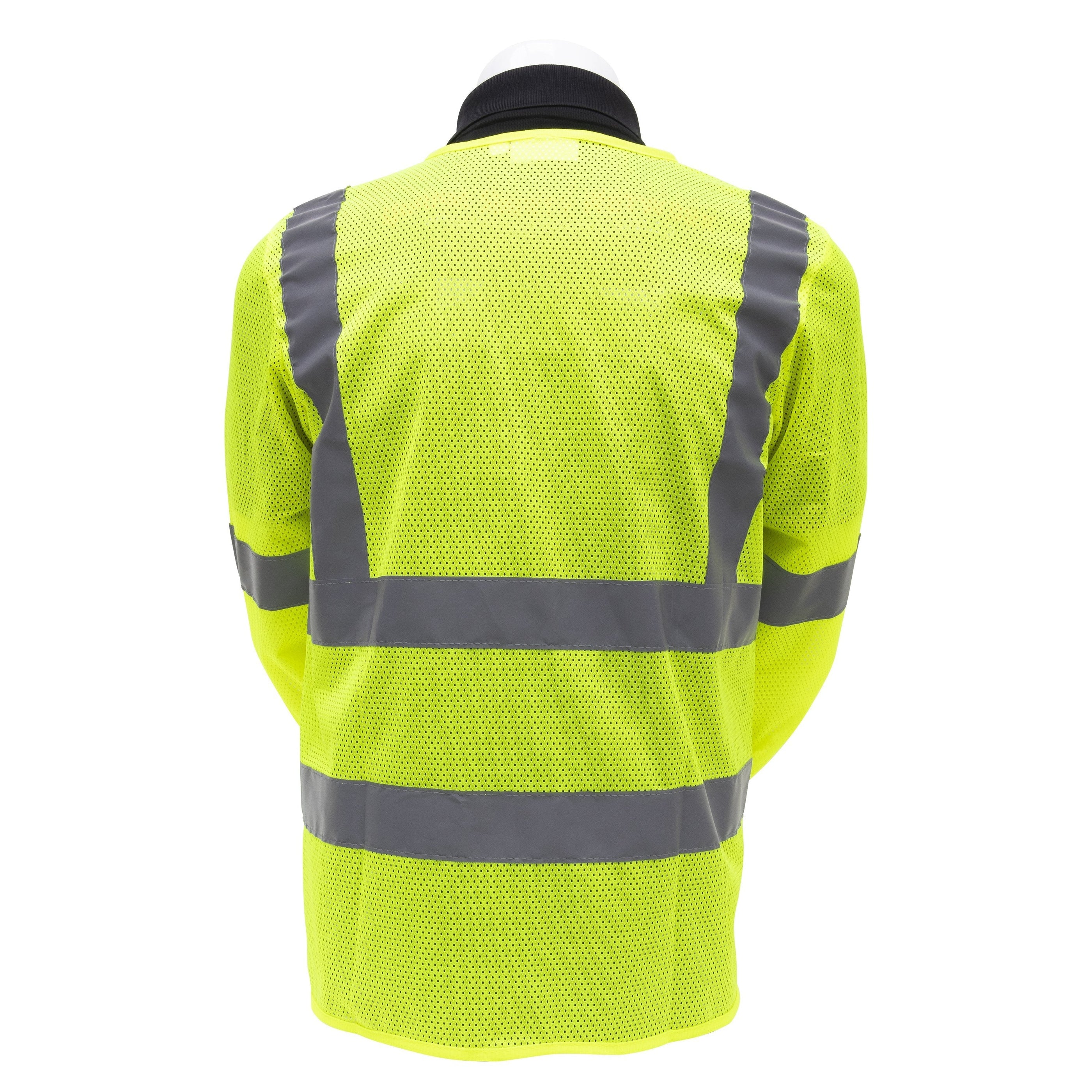 AL-Gard SVPC2YBLS Safety Vest Class 2 Reflective Lime Green Mesh Type ...