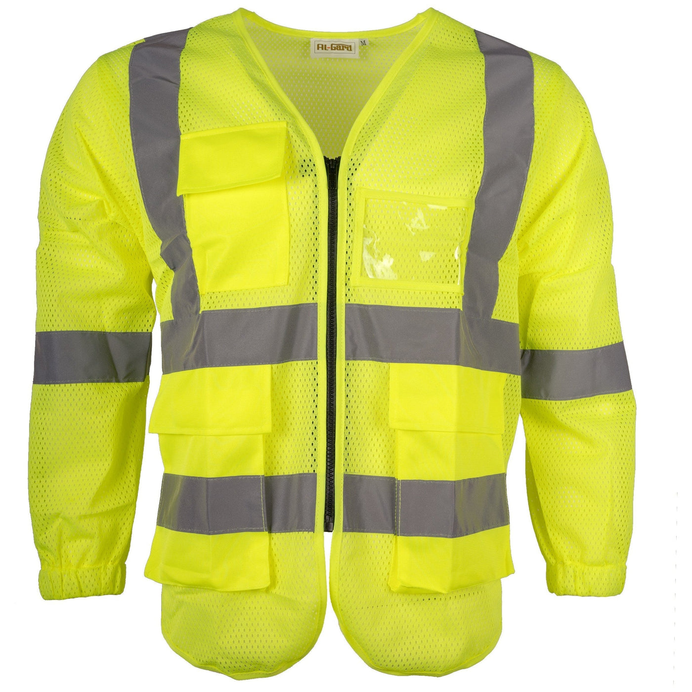 AL-Gard SVPC2YBLS Safety Vest Class 2 Reflective Lime Green Mesh Type ...