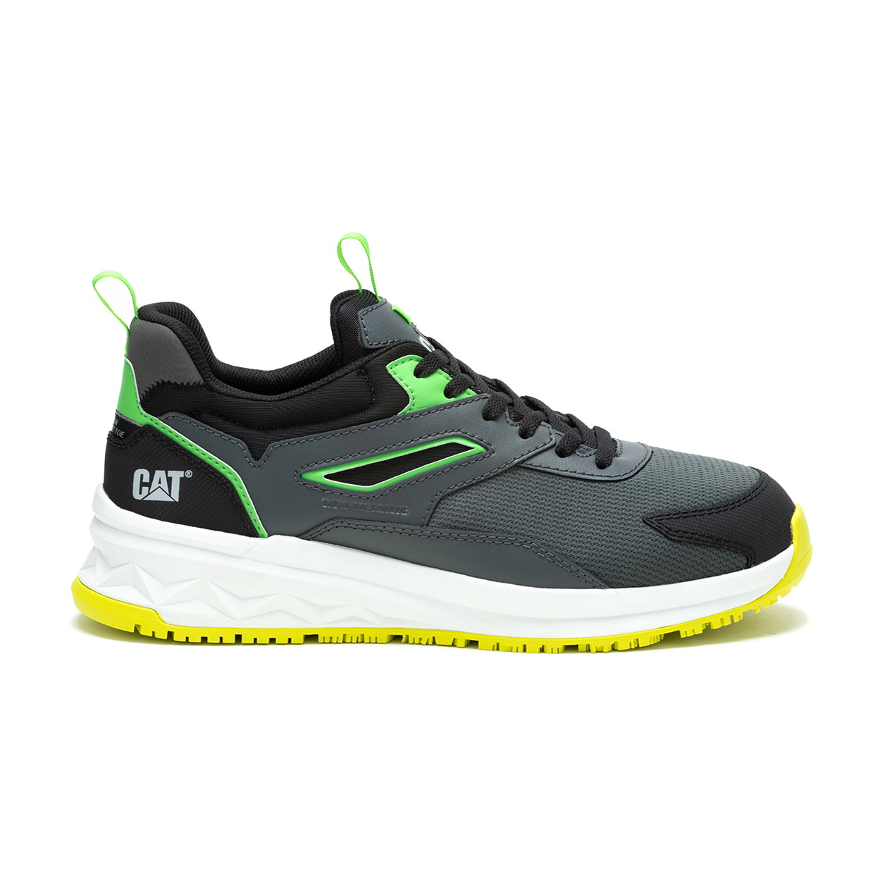 Caterpillar STREAMLINE RUNNER ASTM F2413-18 P91704 Black/ Neon Green C ...