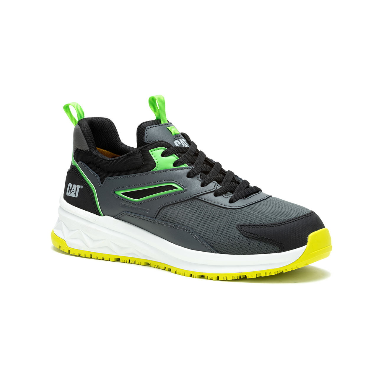 Caterpillar STREAMLINE RUNNER ASTM F2413-18 P91704 Black/ Neon Green C ...