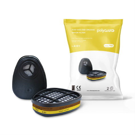 PLG 702 Polygard 702 A1E1 OV/AG Gas Filter EN14387:2004 + A1:2008 ...