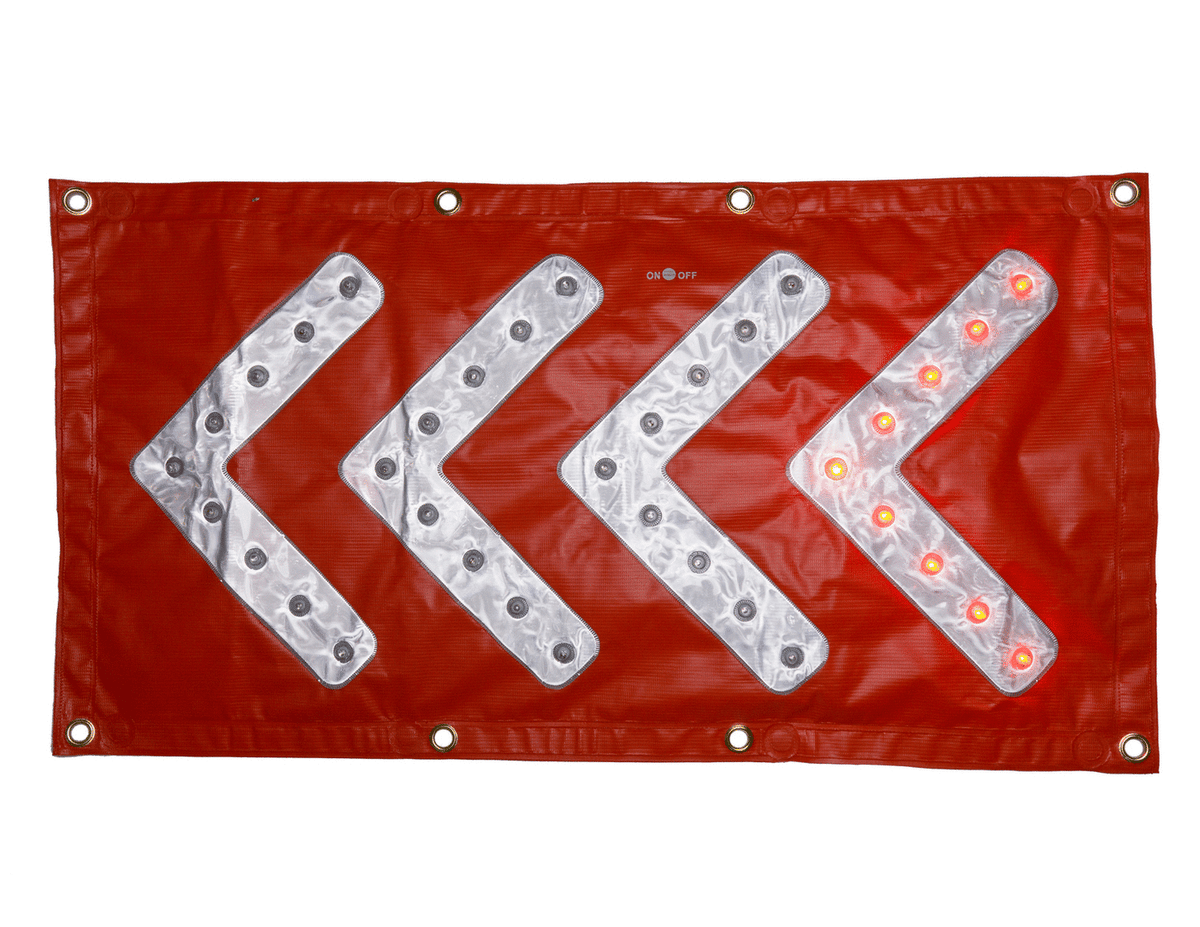 Star Plastic Reflective LED Directional Signage — Safety Solutions ...