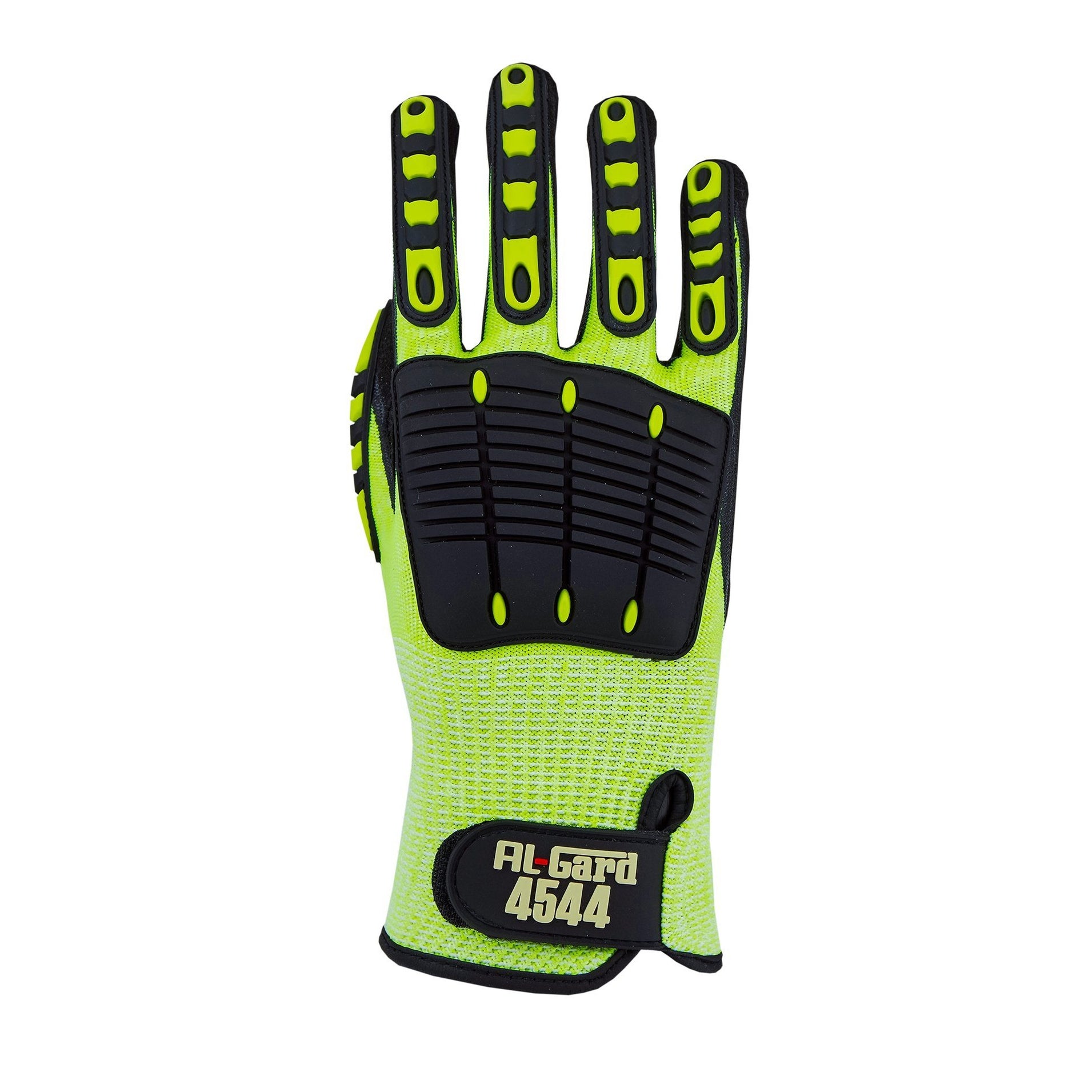 AL-Gard 4544 Anti-Impact, Cut & Vibration High Vis Padded HPPE Gloves ...