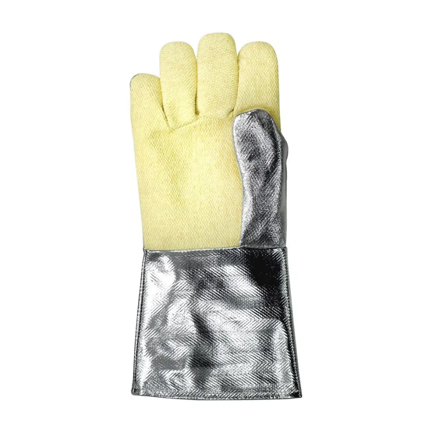 Blue Eagle AL145 Aluminized Gloves 14" Length Heat and Cut Resistant ...